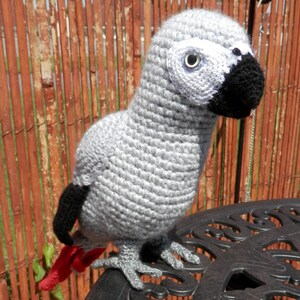 African Grey Parrot Crochet PATTERN USA Terms English Language - Etsy
