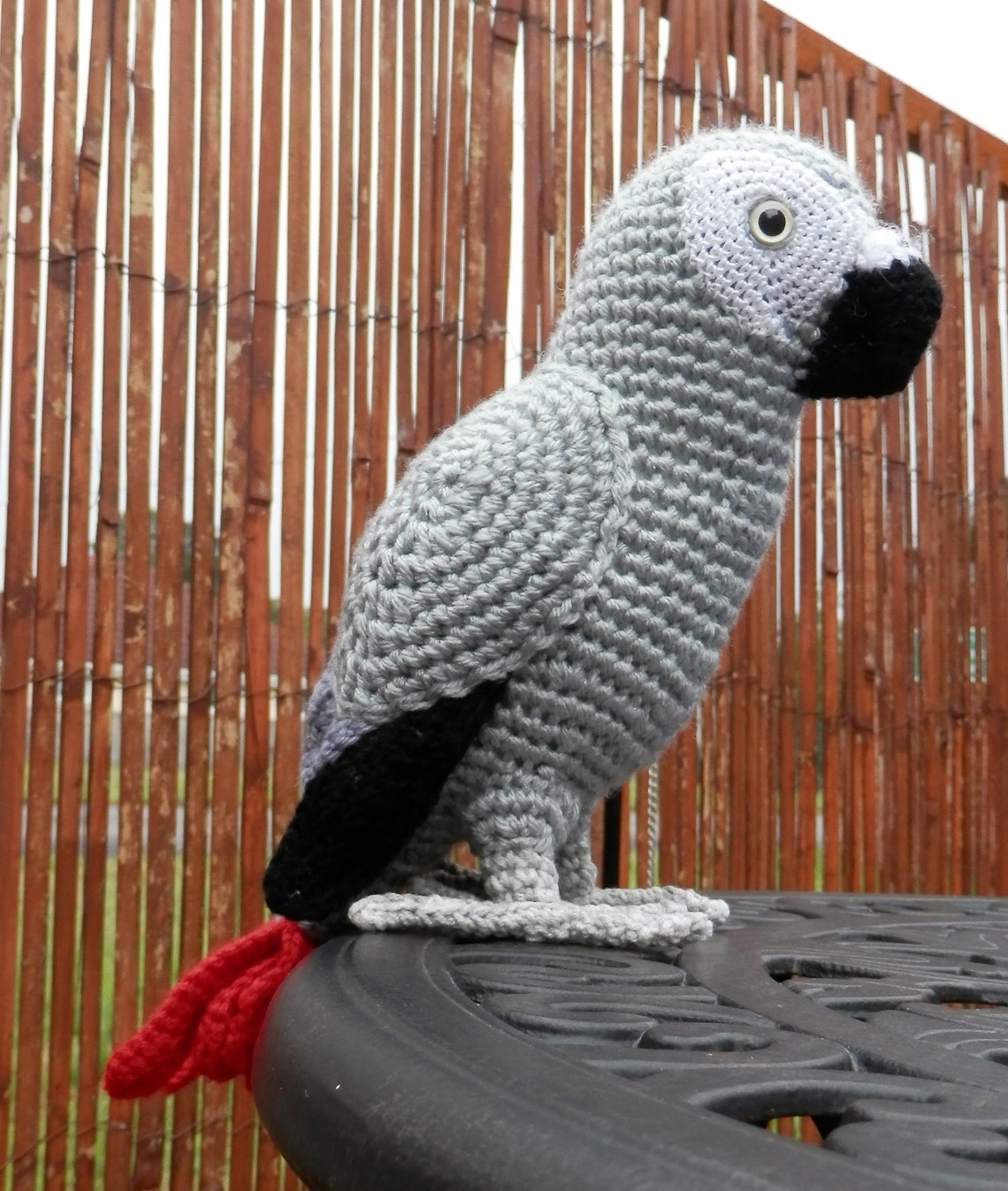 African Grey Parrot Crochet PATTERN USA Terms - Etsy