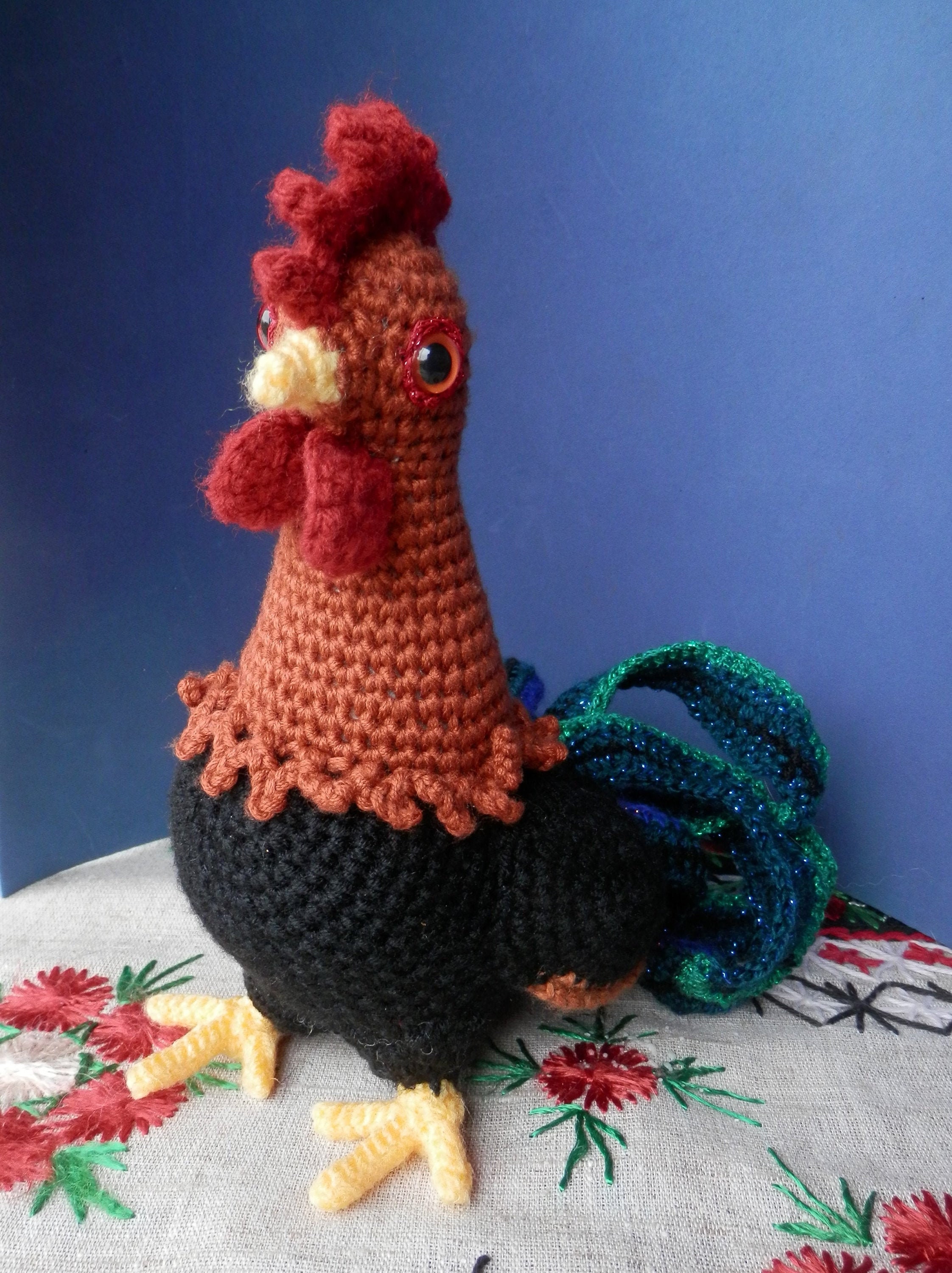 Cockerel/rooster Crochet PATTERN USA Terms-digital Download - Etsy