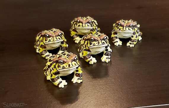 Tiny Toad Time Western Leopard Toad Painted Miniature | Etsy