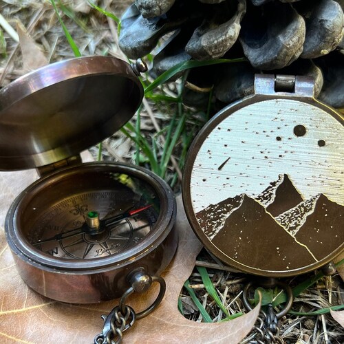 Engraved Compass Personalized Compass Custom Christmas Gift - Etsy