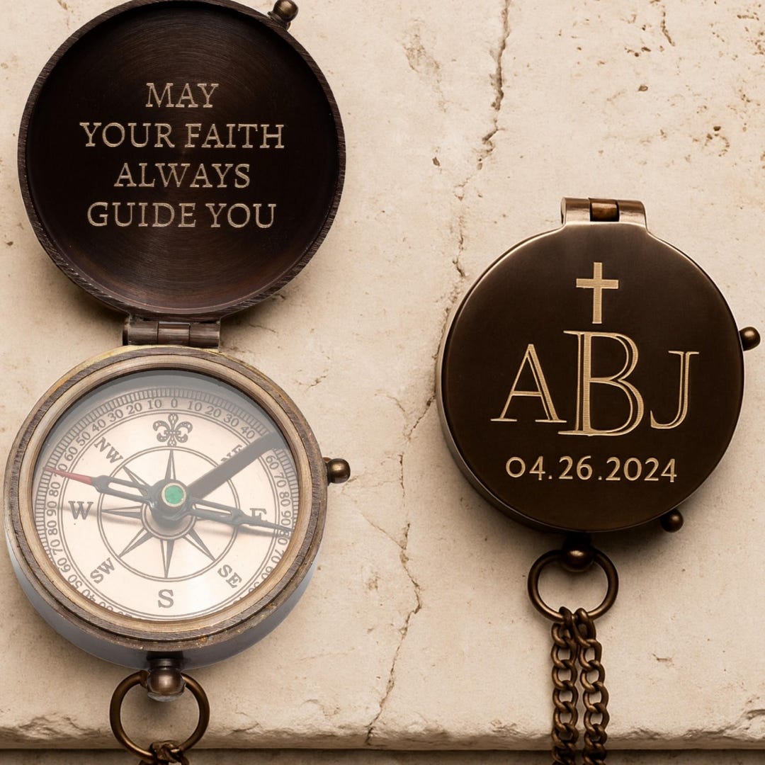 Confirmation Gift for Teen Boys – Personalized Engraved Compass ...