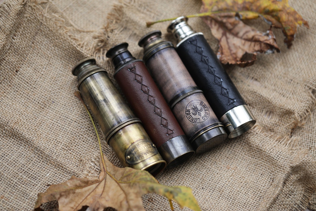 Personalized Handmade Working Antique Telescope, Engraved Spyglass ...