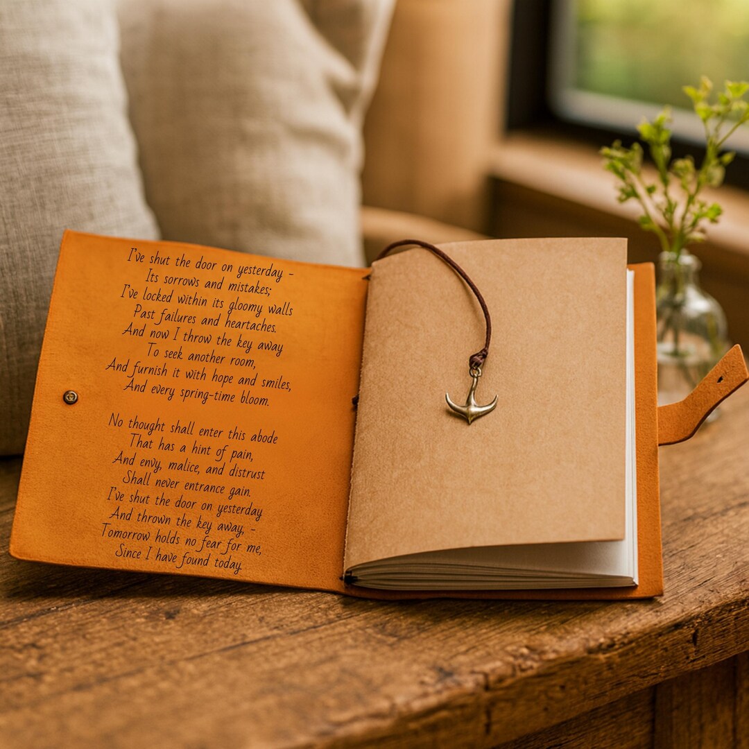 Custom Engraved Leather Notebook: Personalized A5 Travel Refillable ...