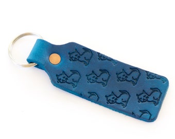 Leather Cat Keychain Pattern - Etsy