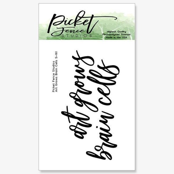 Art Grows Brain Cells or a Paper Hug for You Single Stamp. - Etsy