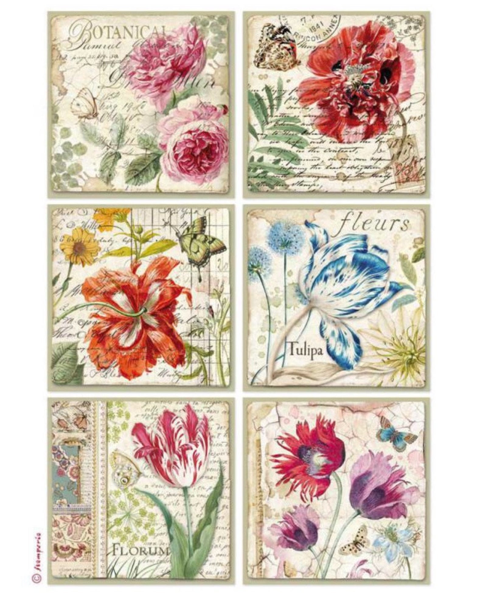 Stamperia Rice Paper A4 Rice Paper Decoupage Paper | Etsy