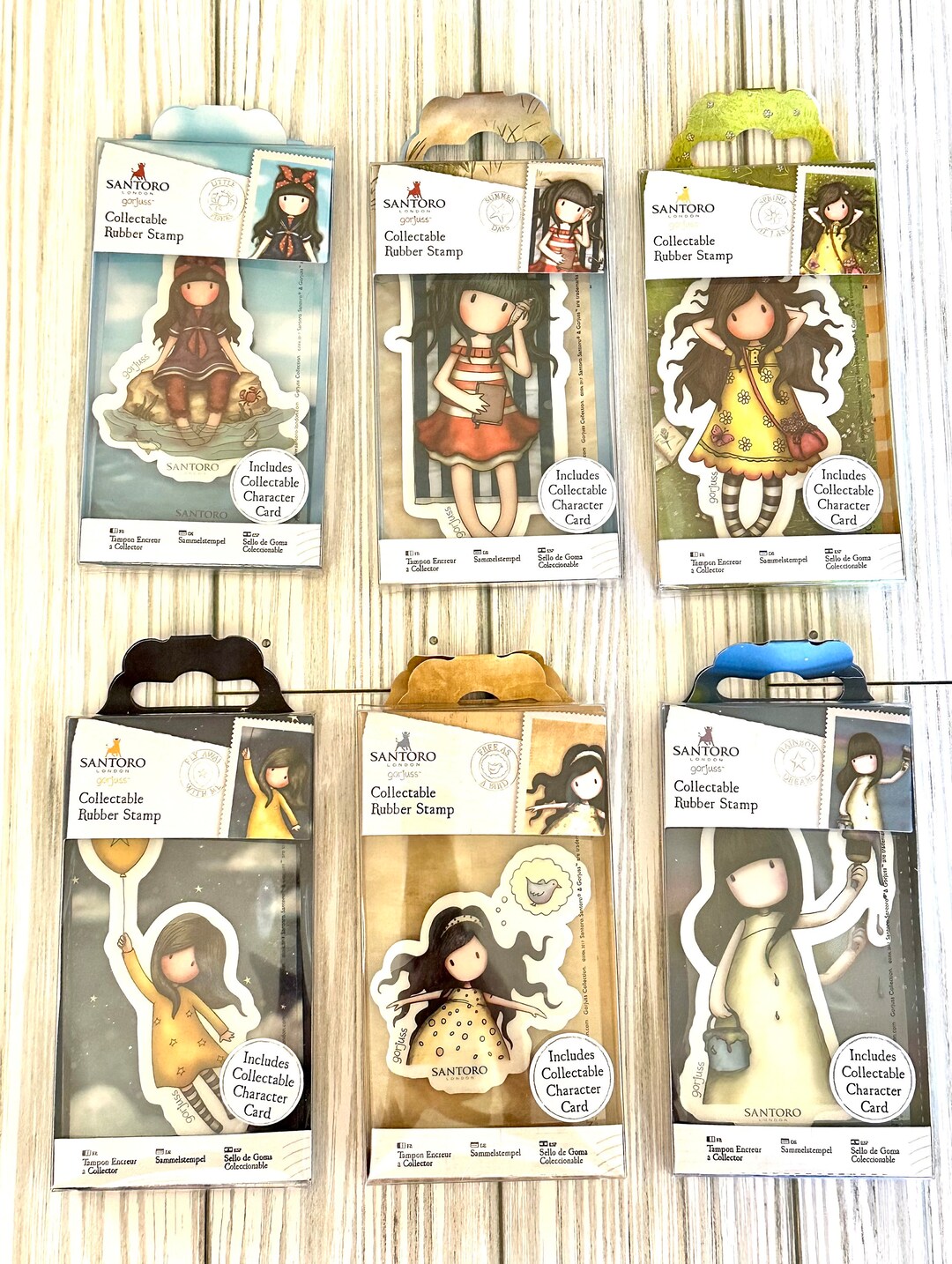Santoro Gorjuss Mini Collectable Rubber Stamps: Little Fishes, Summer ...