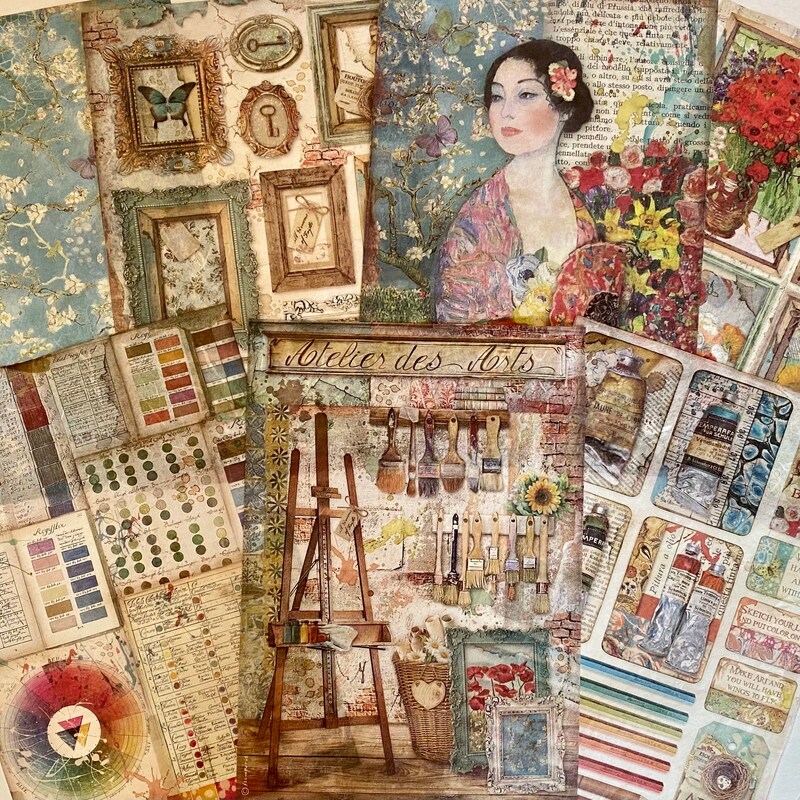 Stamperia Rice Paper - Etsy