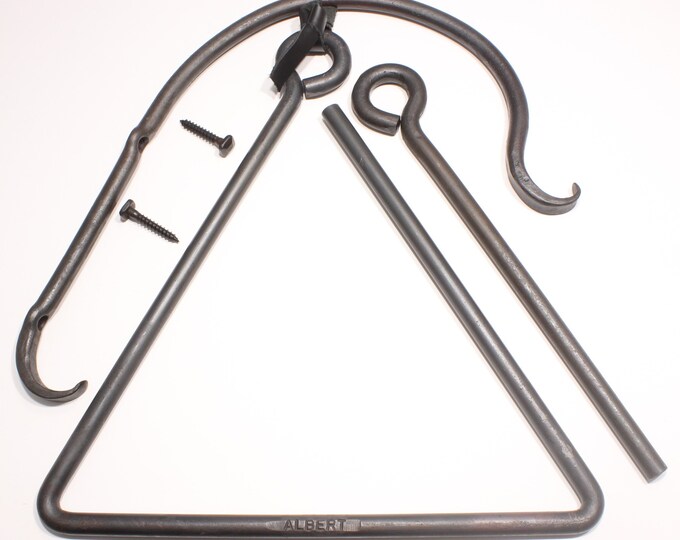 Old Time Wrought Iron Farm Ranch Chuck Wagon Triangle Dinner - Etsy