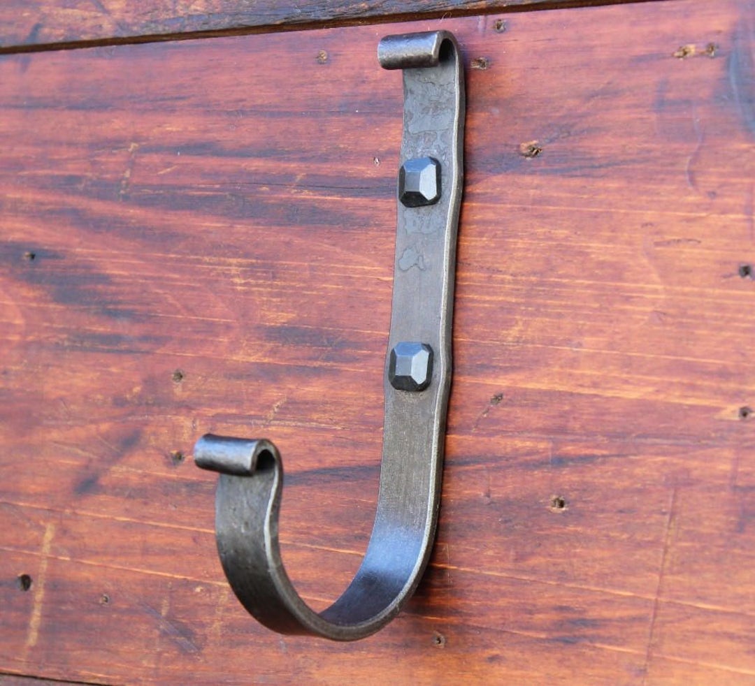 Hand Forged Iron Hook. - Etsy