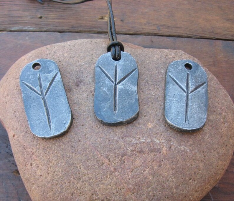 Viking Rune Pendent Hand Forged by a Blacksmith - Etsy