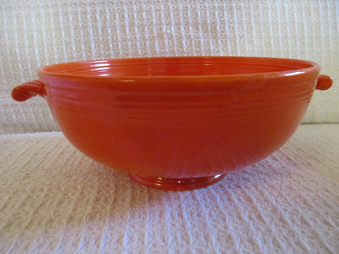 Vintage FIESTA Serving Bowl - Etsy