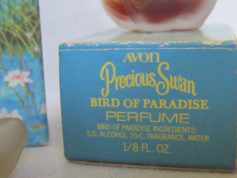 Miniature AVON Perfume precious Swan Bird of - Etsy