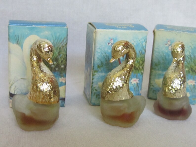 Miniature AVON Perfume precious Swan Bird of - Etsy