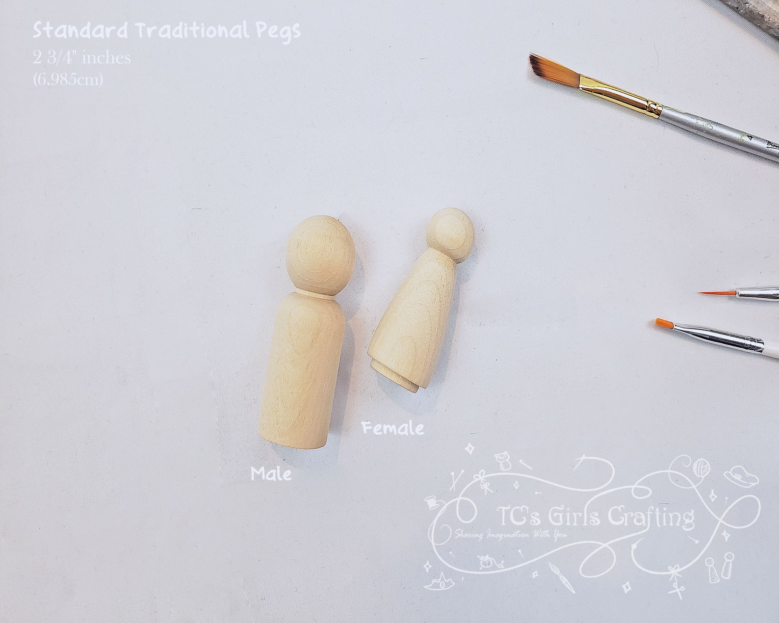 Wooden Standard Peg People Natural Peg Toy Male Peg Doll - Etsy
