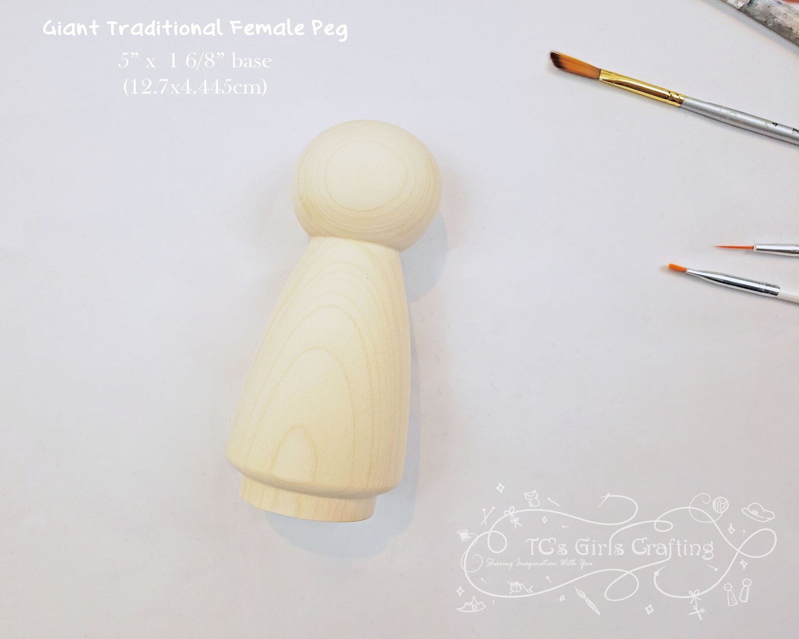 5" Giant Traditional Style Wooden Peg People - Etsy
