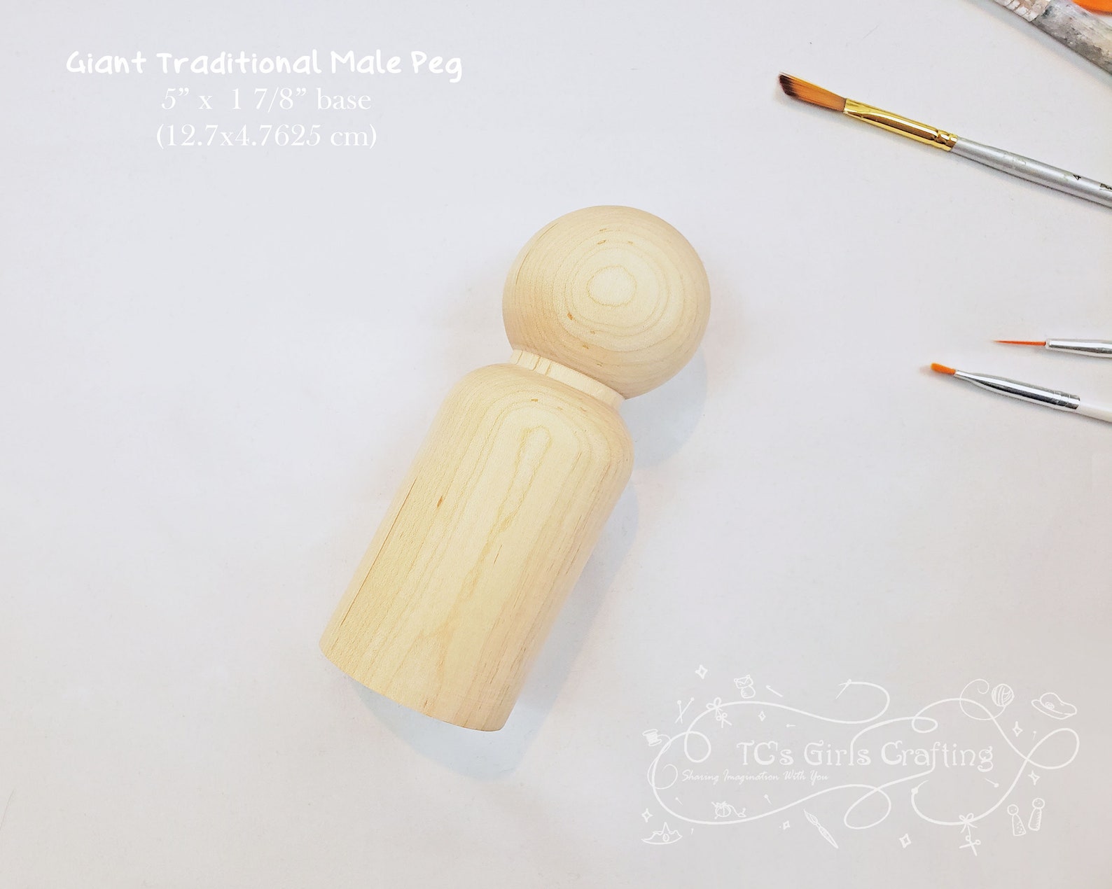 5" Giant Traditional Style Wooden Peg People - Etsy