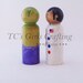 Spaceman Aliens Peg People Natural Peg Toy Spaceman Pegs - Etsy