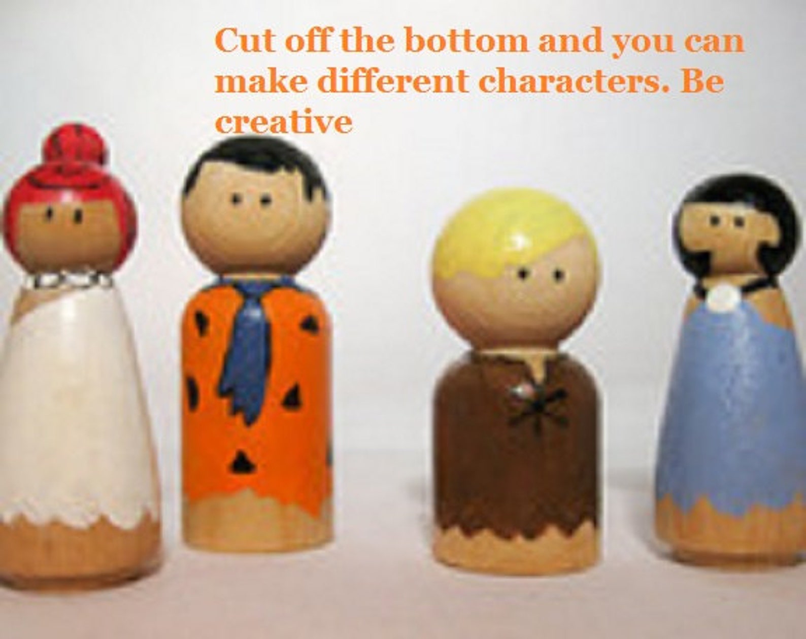 Wood Peg Jumbo Lady People Natural Peg Toy Unfinished Peg - Etsy