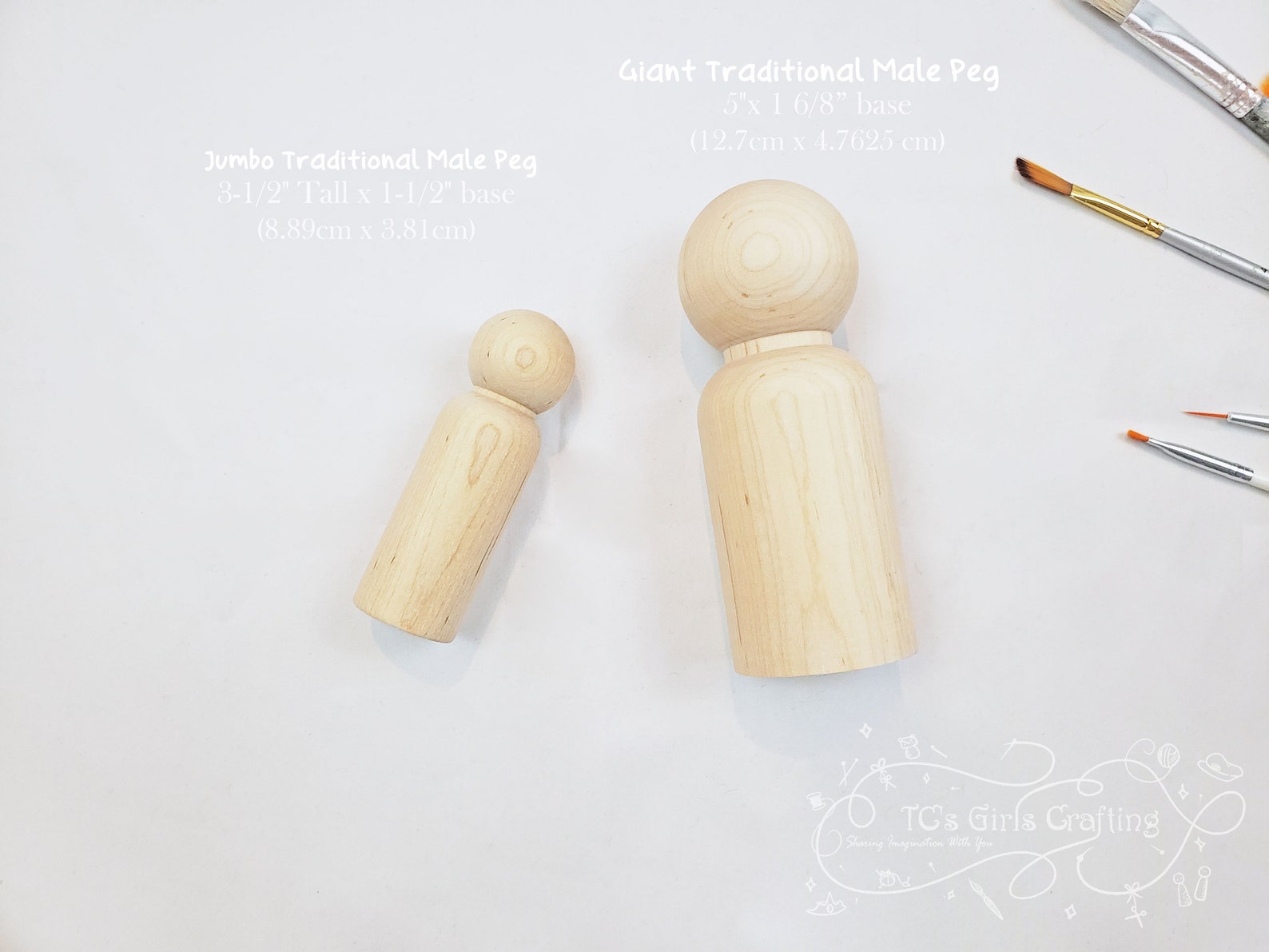 5" Giant Traditional Style Wooden Peg People - Etsy