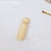 Wood Peg Jumbo Man People, Natural Peg Toy, Unfinished Peg Person ...