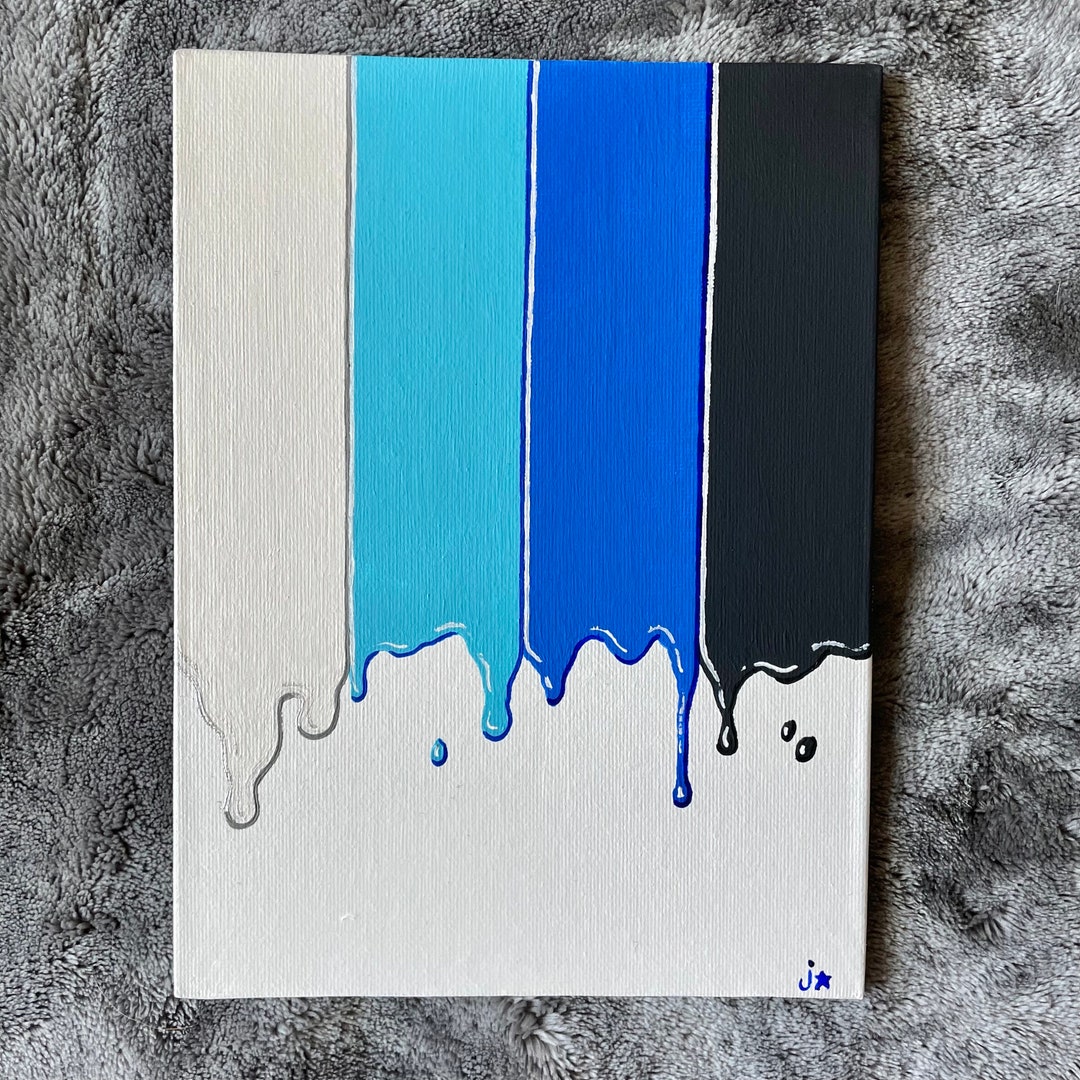 TRANSMASC Pride "color Wash" 6x8in. Hand-painted Art, Acrylic on Canvas ...