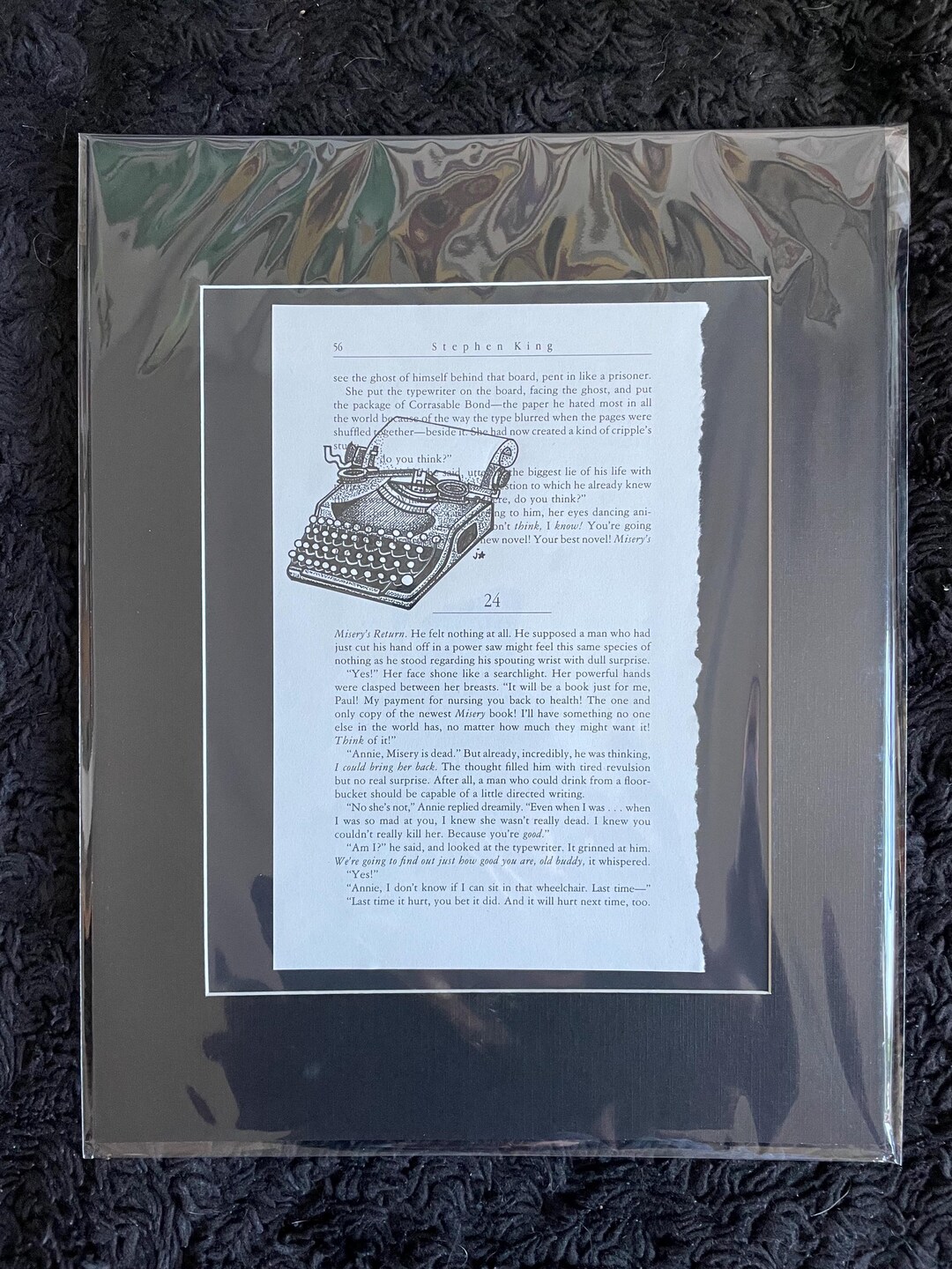 Stephen King's "misery" Hand-drawn Dotwork Art, Typewriter - Etsy