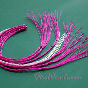 6 PINK Dyneema EASY CRACK Whip Crackers, Pick Knot Size & Tailends ...