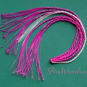 6 PINK Dyneema EASY CRACK Whip Crackers Poppers Pick Knot Size ...