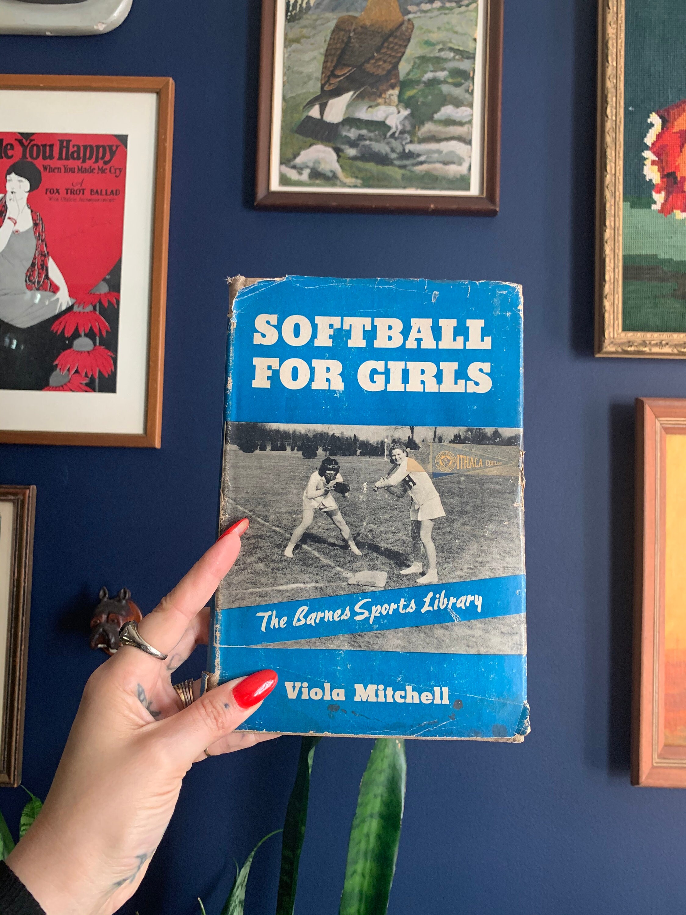Vintage Softball For Girls Book