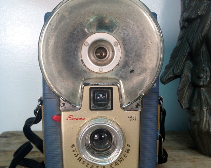 Vintage Blue Brownie Starflash Camera Made by Kodak - Etsy