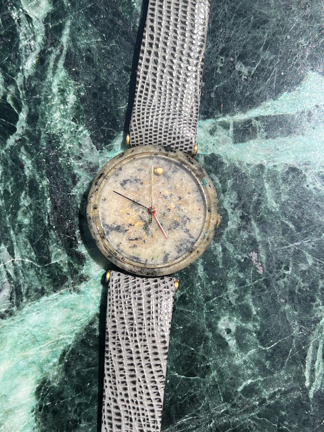 Vintage Post Modern Memphis Design Era Grey Stone Wrist Watch by ...
