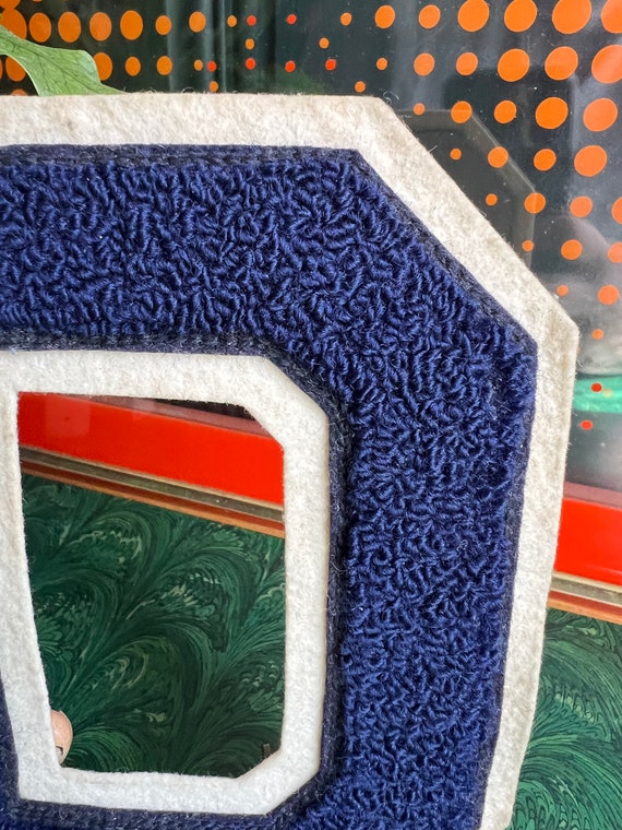Vintage Chenille Varsity Jacket Letterman Patch “D" - Gem