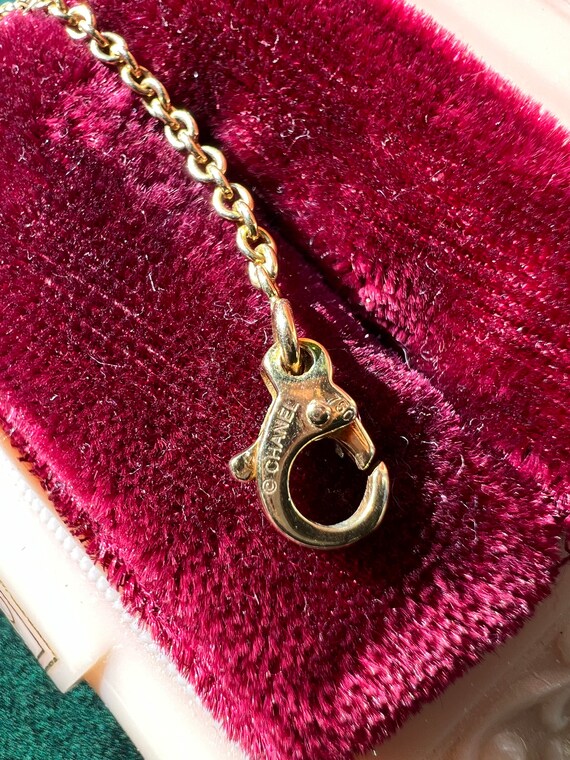 Vintage Chanel 18k Yellow Gold Adjustable Rolo Chain … - Gem