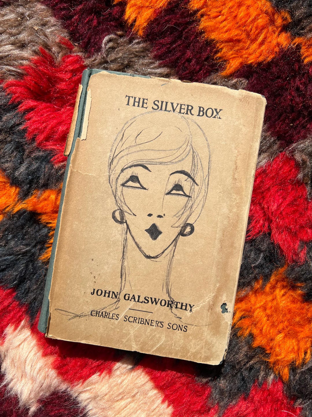 Antique “the Silver Box” Story Book With Original Portrait Drawing ...