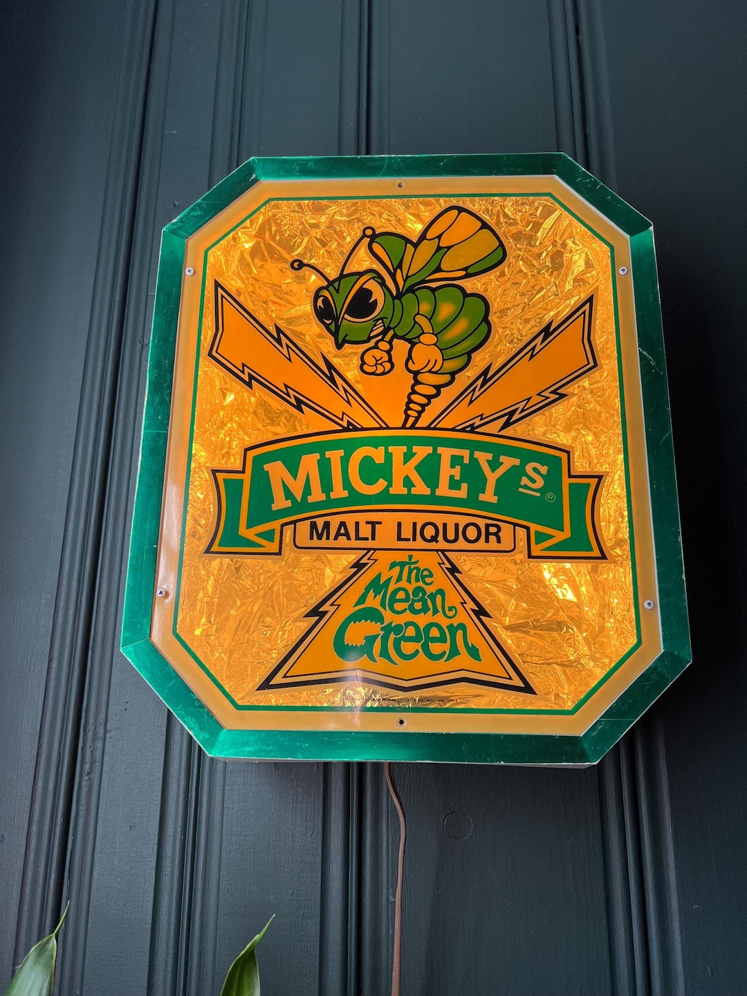 Vintage Mickey's Malt Liquor Light up Bar Sign - Etsy