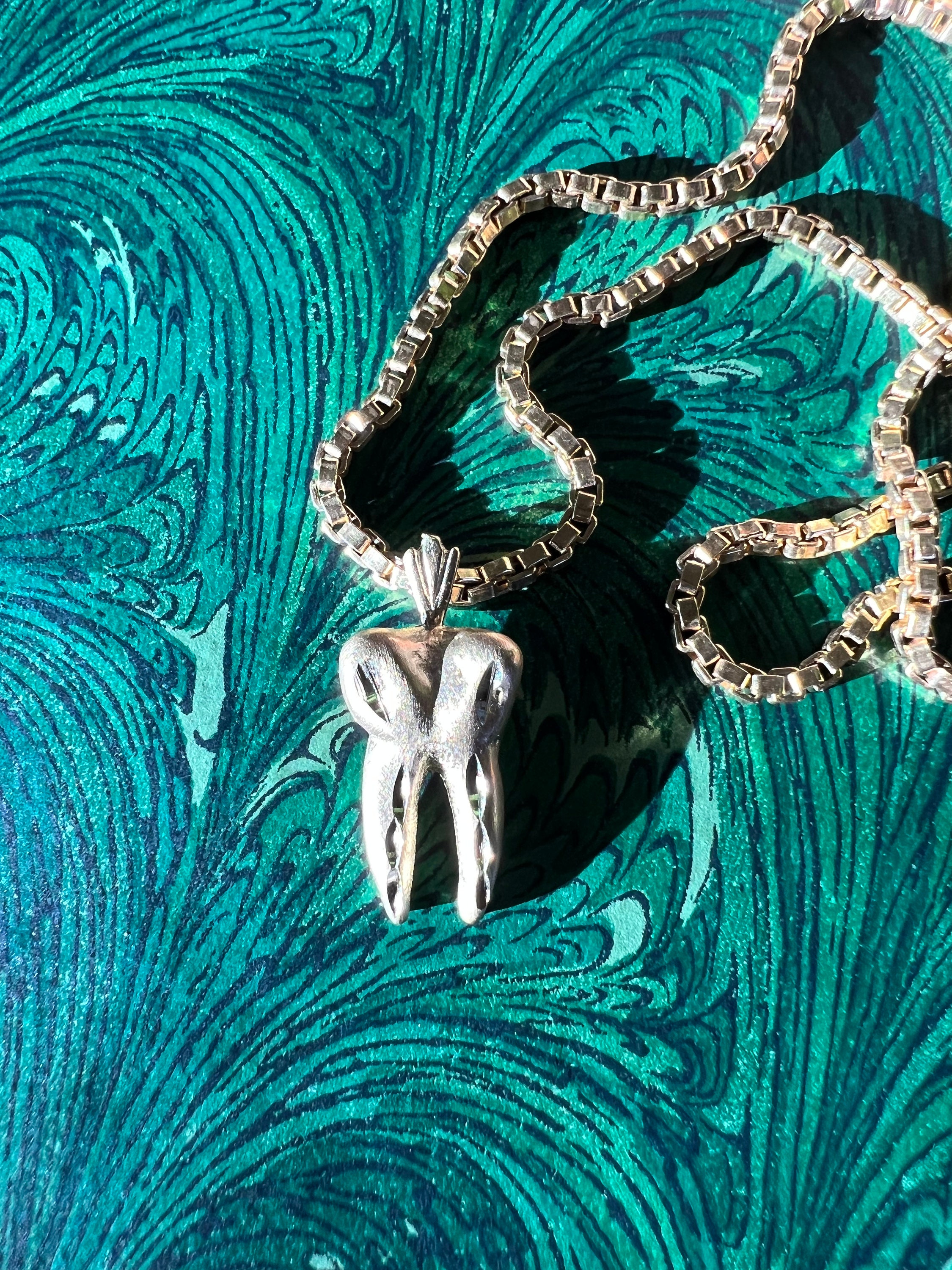 Vintage 14k Yellow Gold Tooth Charm by Michael Anthony