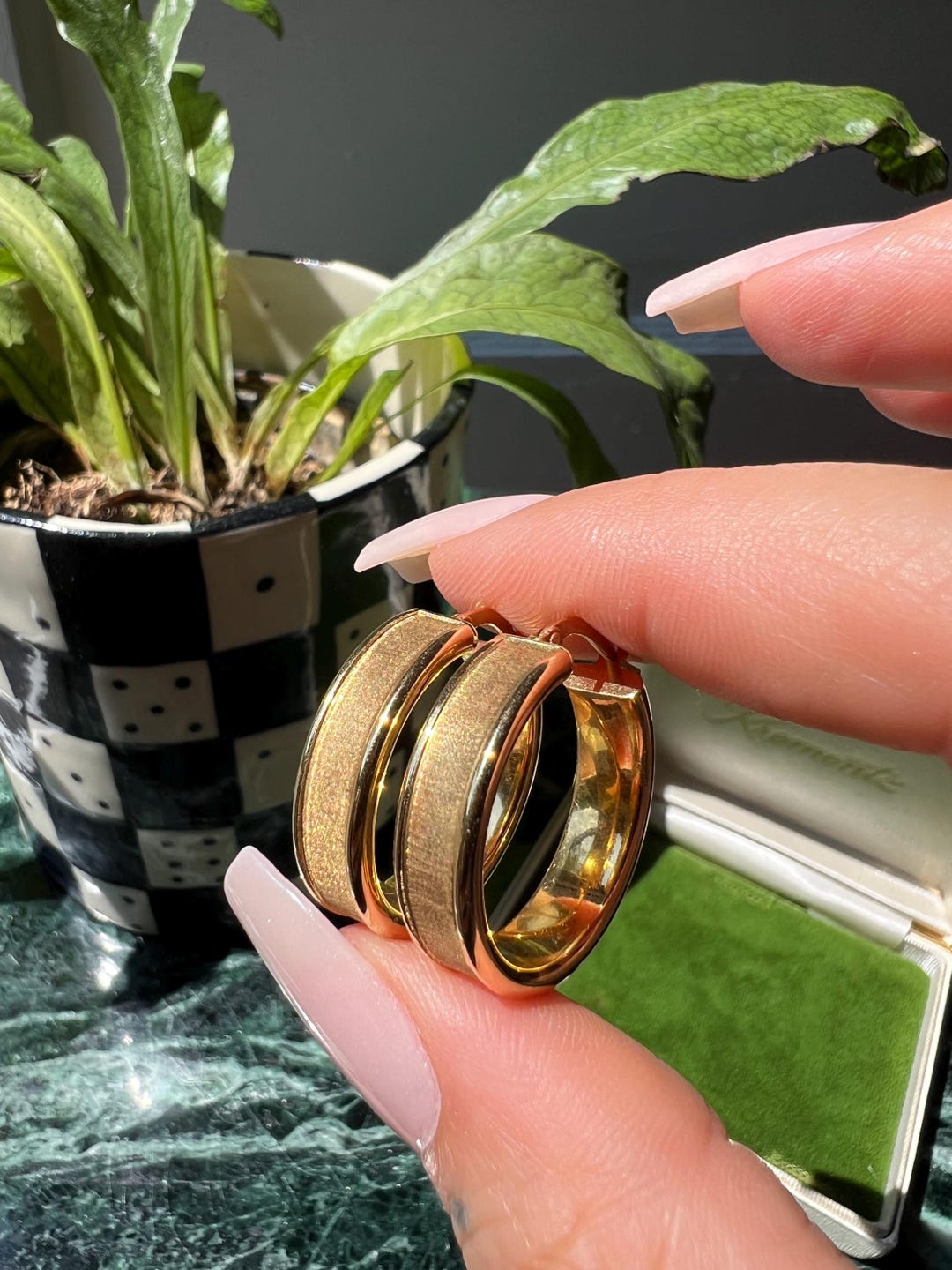 Vintage 18k Designer Yellow Gold Hoop Earrings by Milor Italy - Etsy