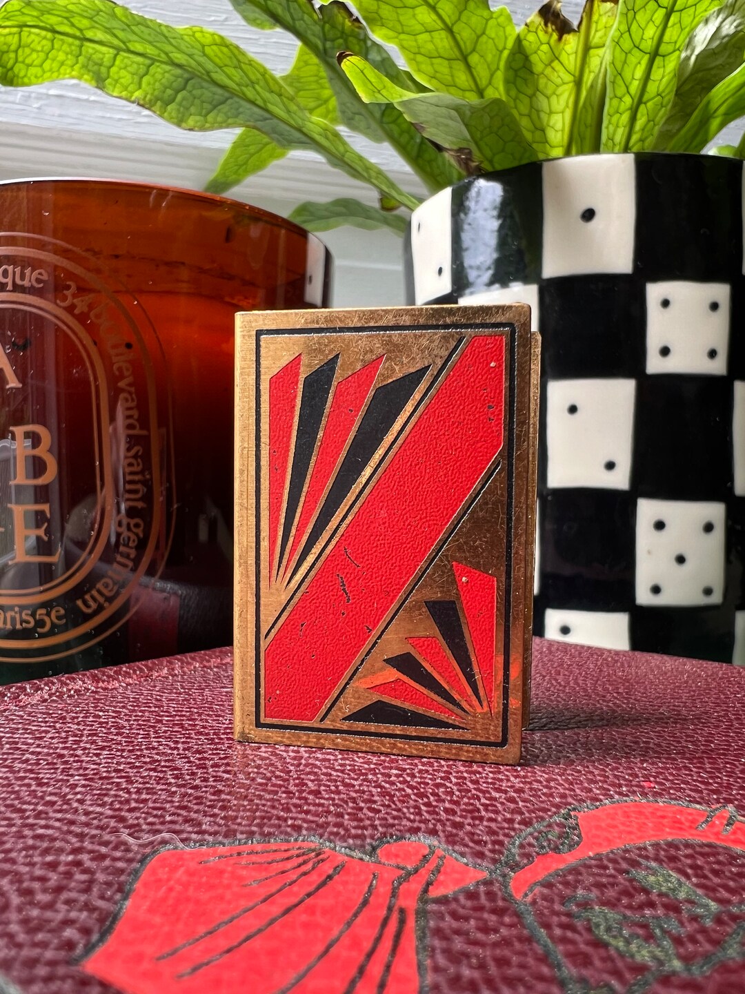 Art Deco Matchbox Cover - Etsy