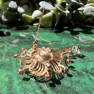 Vintage 14k Gold Ruby Diamond Question Mark Pendant Brooch - Etsy