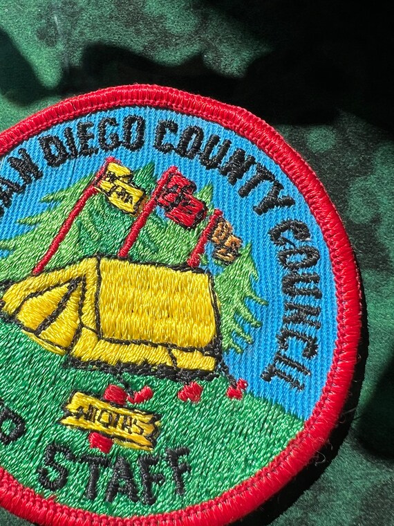 Vintage San Diego California Camping Staff Patch - Gem