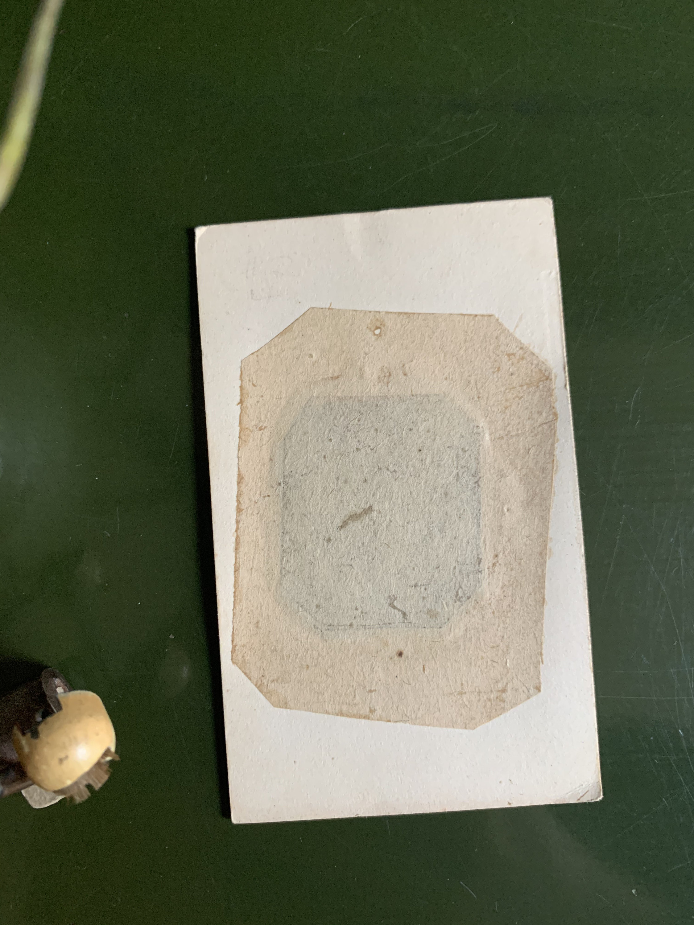 Antique Tintype Portrait In Original Embossed Paper Frame