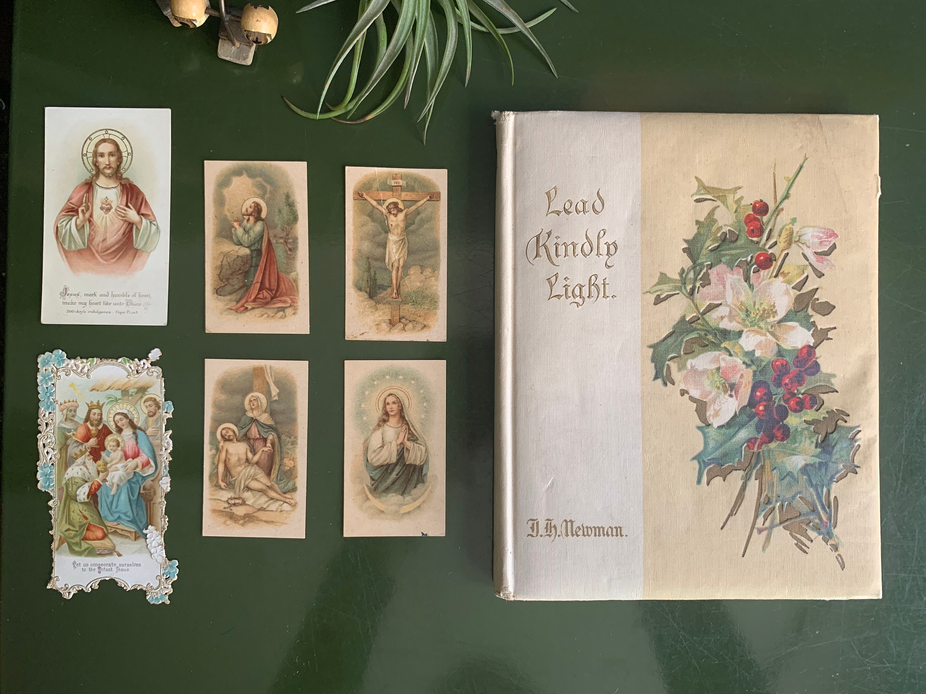 Antique Religious Hymn Lithograph Book