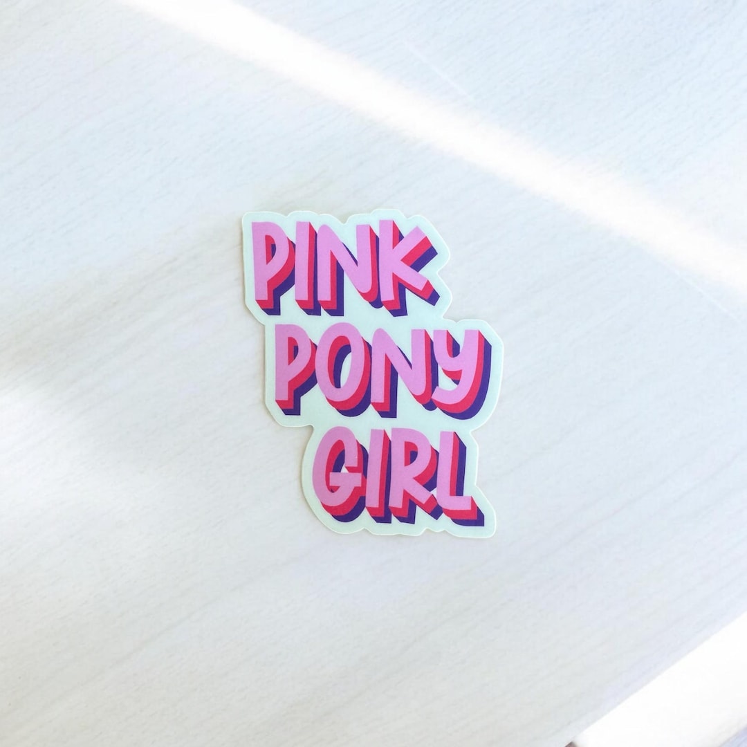 Pink Pony Girl Sticker Chappell Roan - Etsy