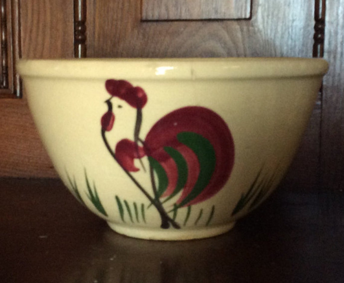 Rooster Watt Oven Ware #7 Bowl - Etsy