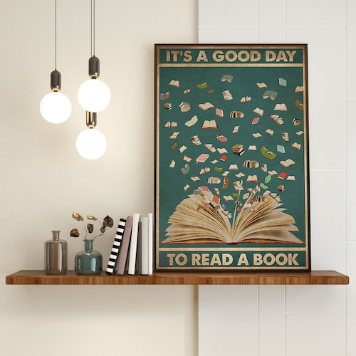 It's A Good Day to Read A Good Book Wall Art Print - Etsy