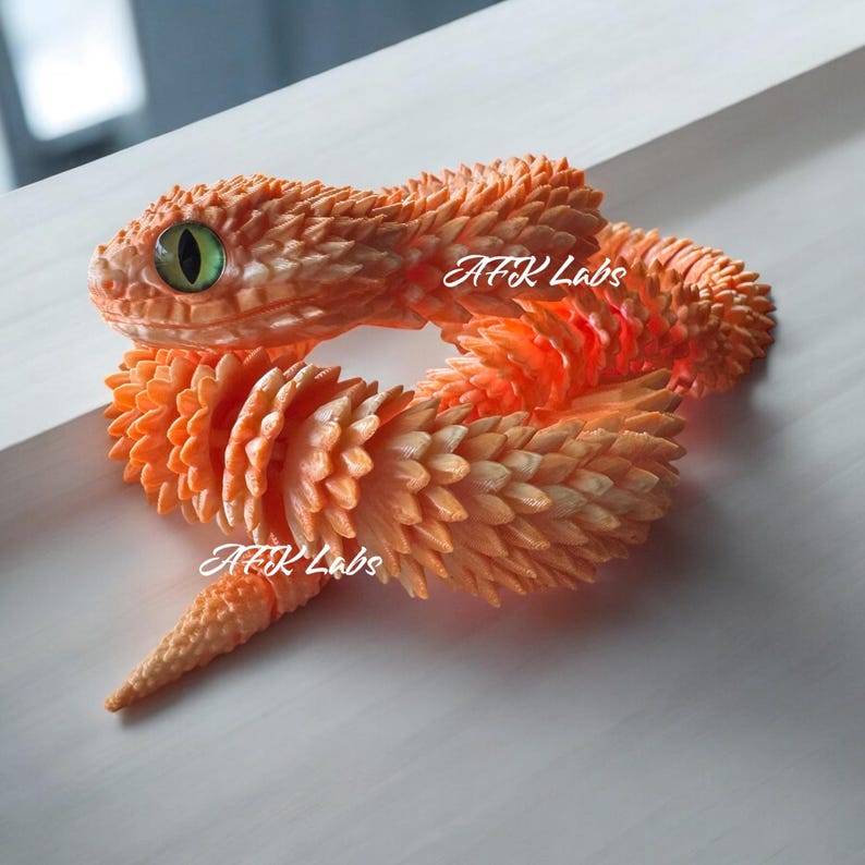 Bush Viper Snake Articulated Fidget Toy *SEE DESCRIPTION* - Etsy