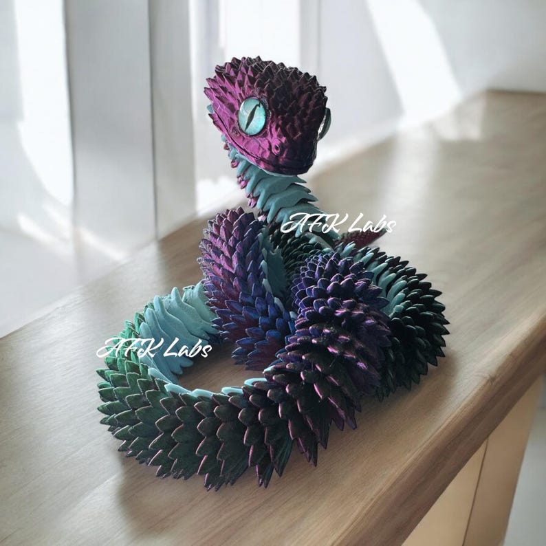 Bush Viper Snake Articulated Fidget Toy *SEE DESCRIPTION* - Etsy