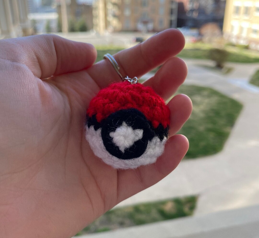 Pokeball Keychain Crochet Pattern - Etsy